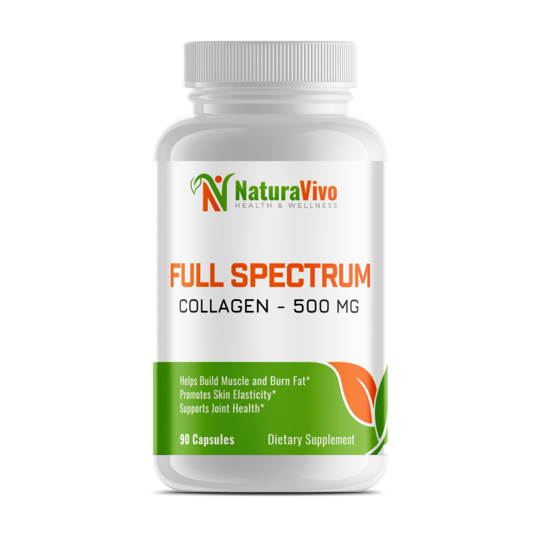 Full Spectrum Collagen - 500 mgGeneral HealthNaturaVivo Health & Welln ...