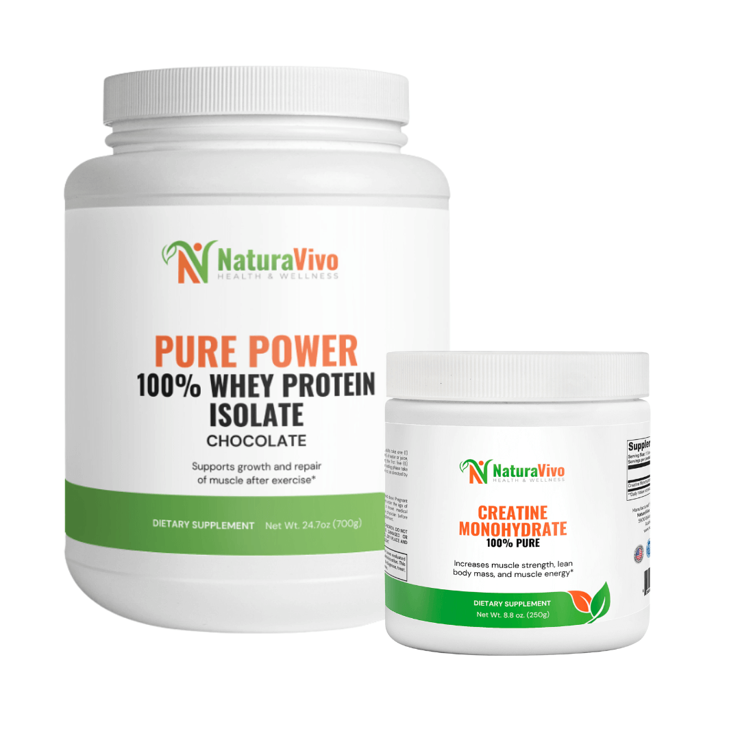 Power Pair Bundle: Whey Protein Vanilla & Creatine – NaturaVivo Health ...